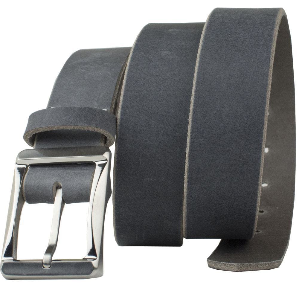 Genuine Distressed Leather Work Belt | Titanium Buckle – TitaniumBelts.com